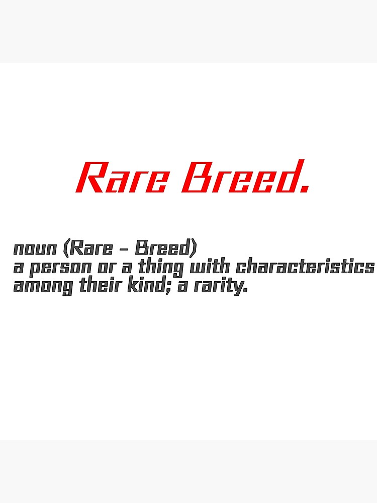 "Rare Breed Brand" Poster by sling4501 | Redbubble