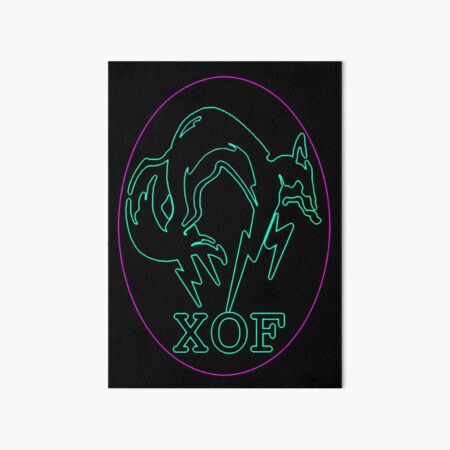 "-GAMING- XOF Metal Gear Solid Neon Logo" Art Board Print by ShimadaSan ...