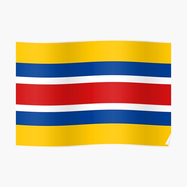 "Mengjiang Flag" Poster by mrtej | Redbubble