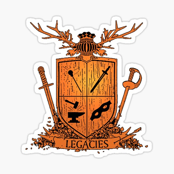 "Bronze Legacies Crest [Blue]" Sticker by LegaciesLARP | Redbubble