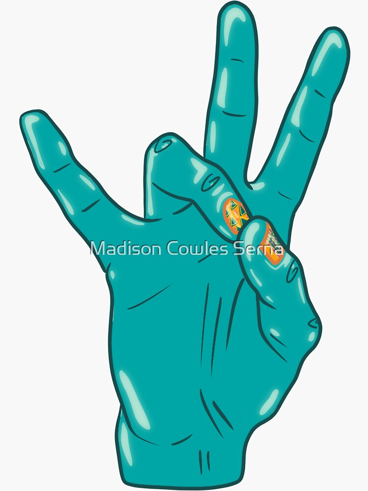 "7 - Seven - ASL" Sticker by revonthem | Redbubble