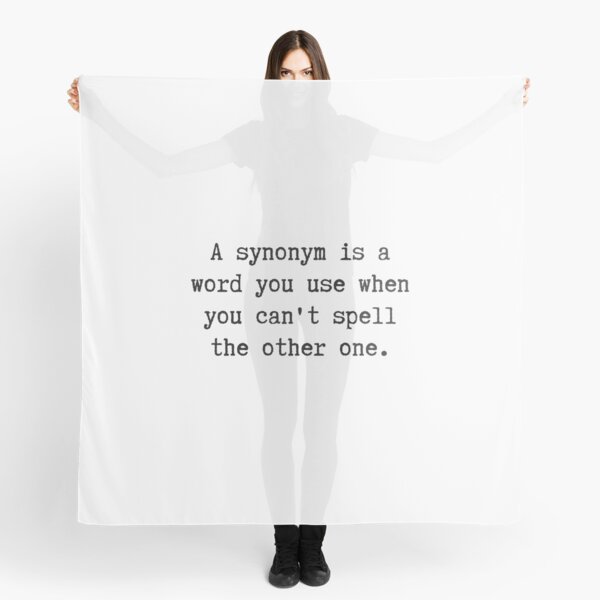 Synonym Scarves Redbubble synonym-scarves-redbubble