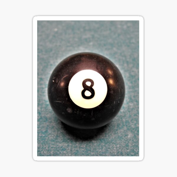 "8 Ball - Eight Ball Cue Ball" Sticker for Sale by WHBPhotoArt | Redbubble