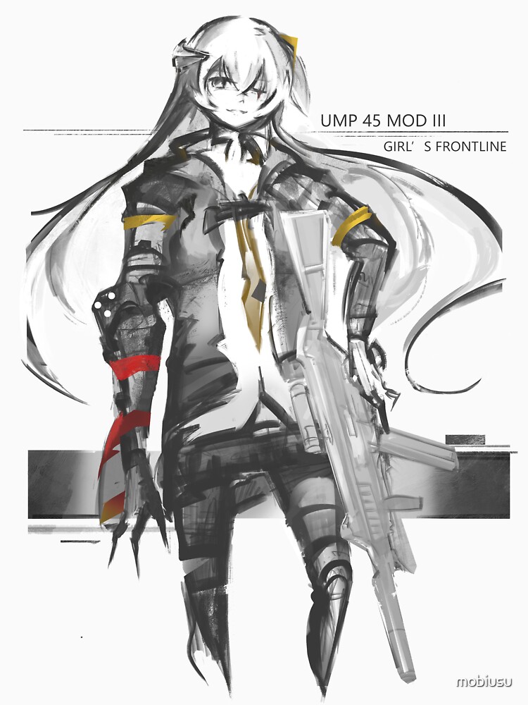 "UMP45 mod 3" T-shirt for Sale by mobiusu | Redbubble | girls frontline ...