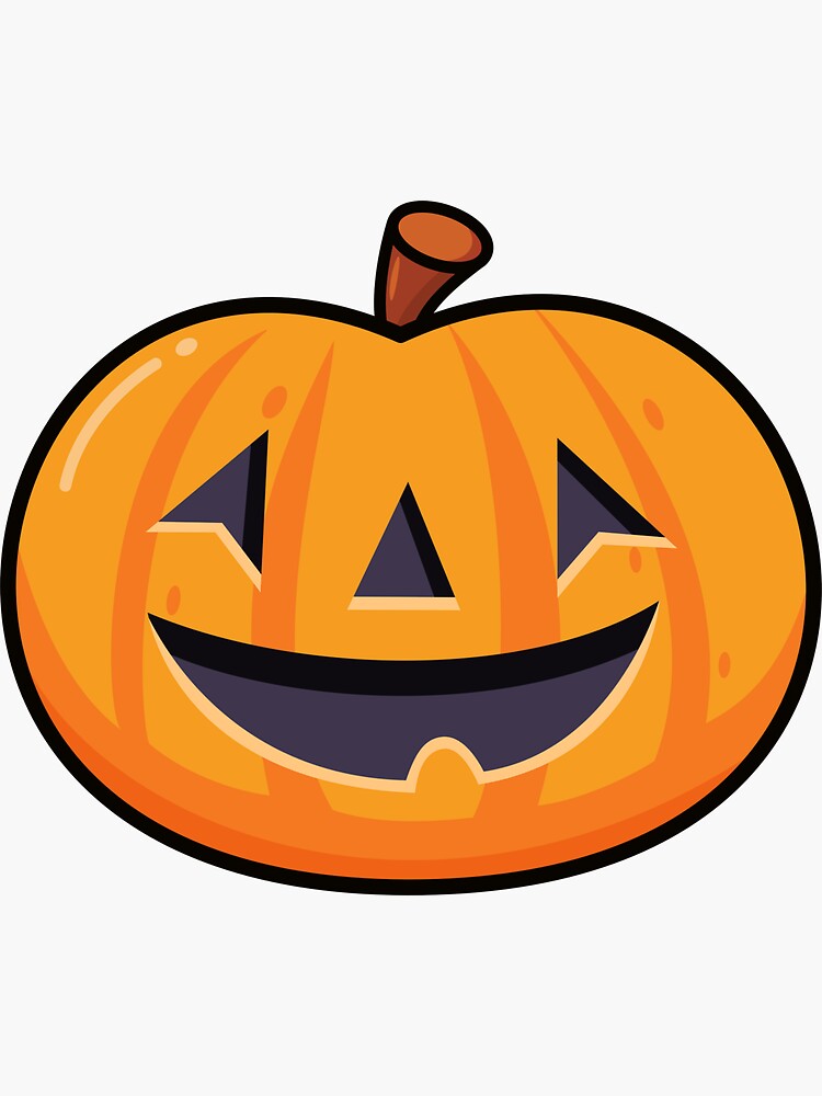 "Kawaii Cute Pumpkin " Sticker for Sale by happinessinatee | Redbubble