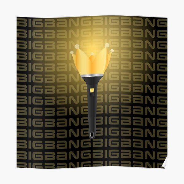 "KPOP, Big Bang Lightstick, BANG BONG, VIP Fandom" Poster by leixa ...
