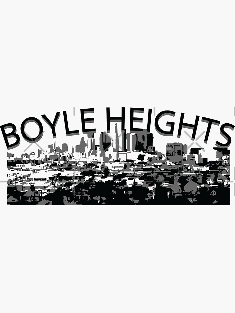 "Boyle Heights stencil" Sticker by Srphotola | Redbubble