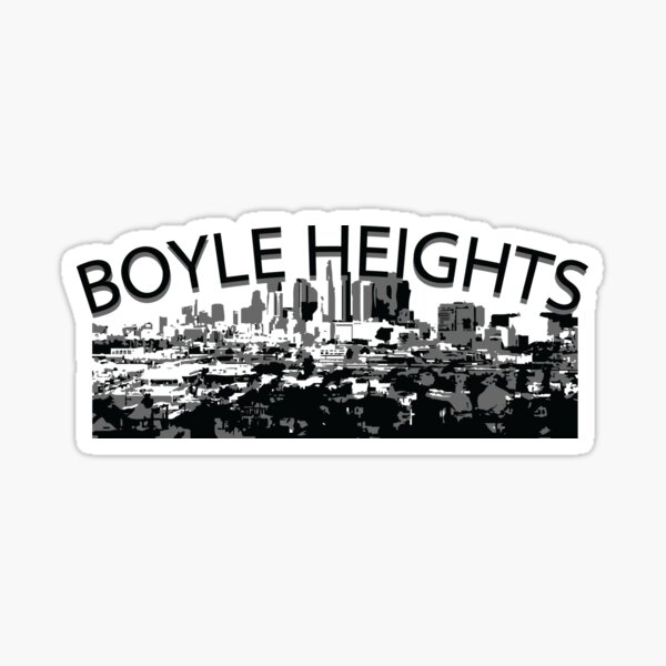 "Boyle Heights stencil" Sticker by Srphotola | Redbubble