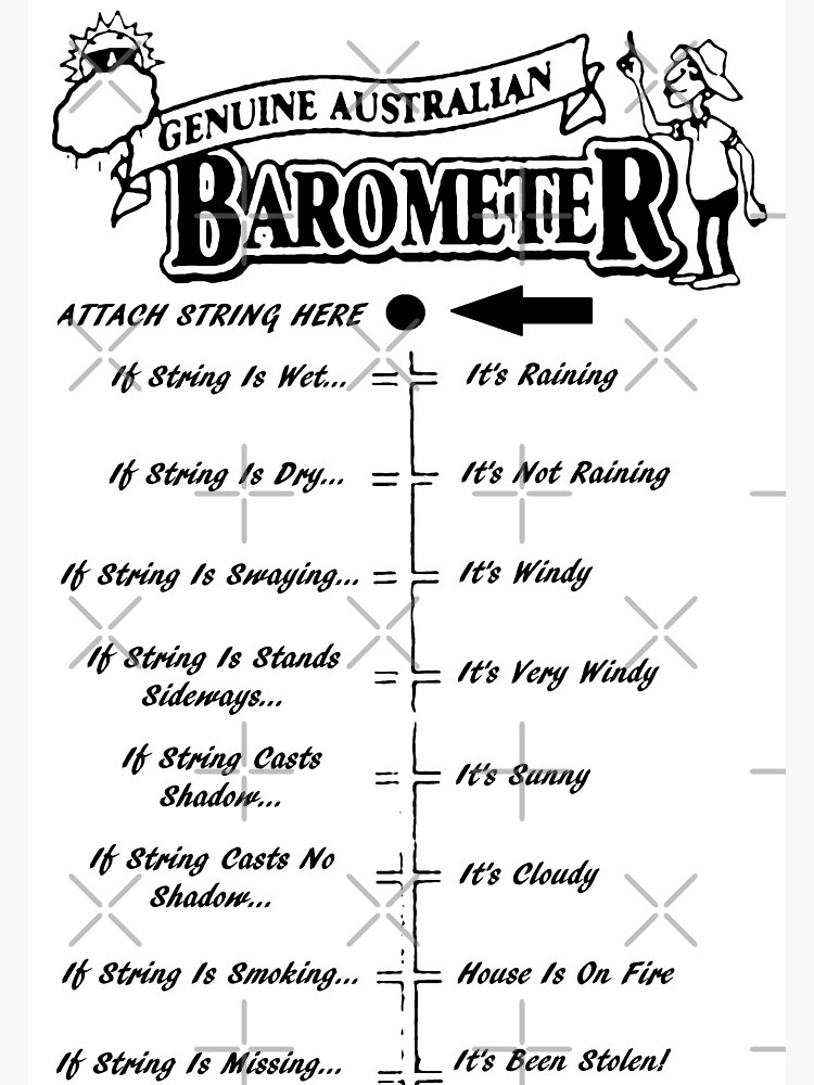 "Aussie Outback Barometer" Art Print for Sale by tnewton69 | Redbubble