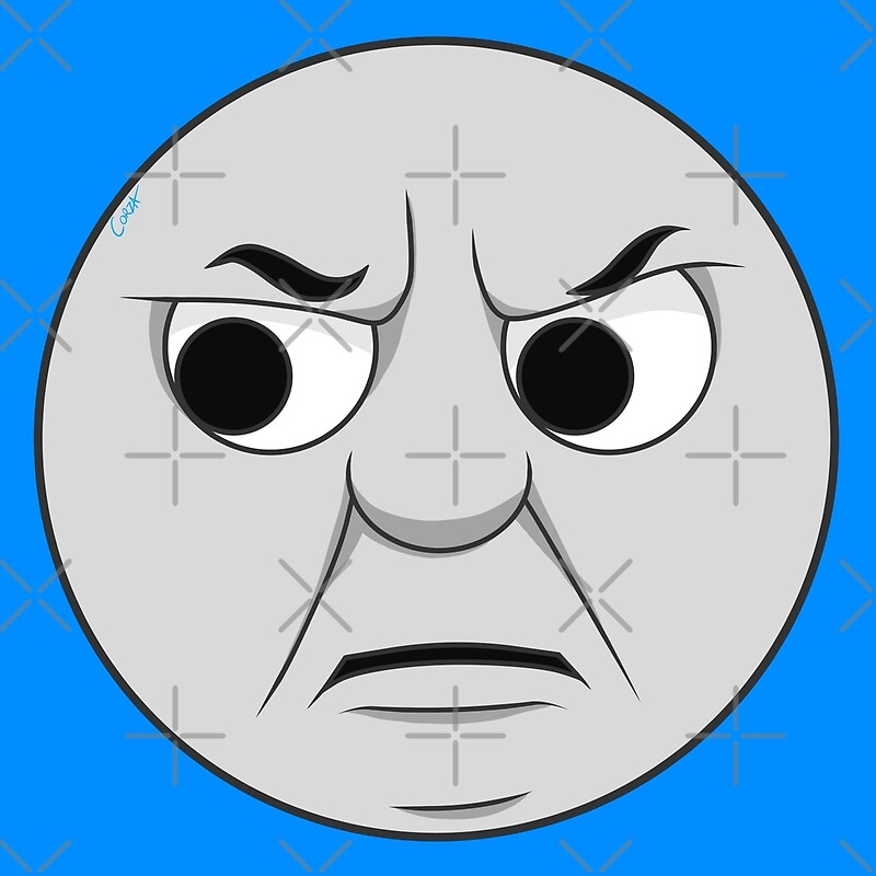 "Thomas (grumpy face)" by corzamoon | Redbubble