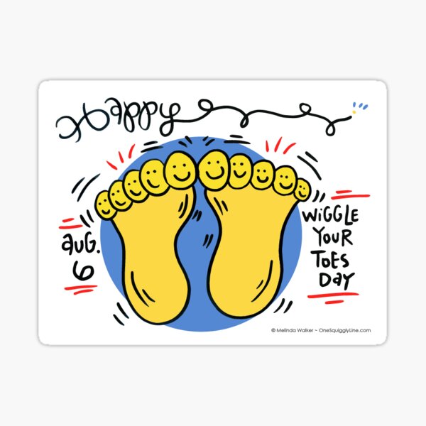 Wiggle Your Toes Sticker Pack Art & Collectibles Digital Prints Prints ...