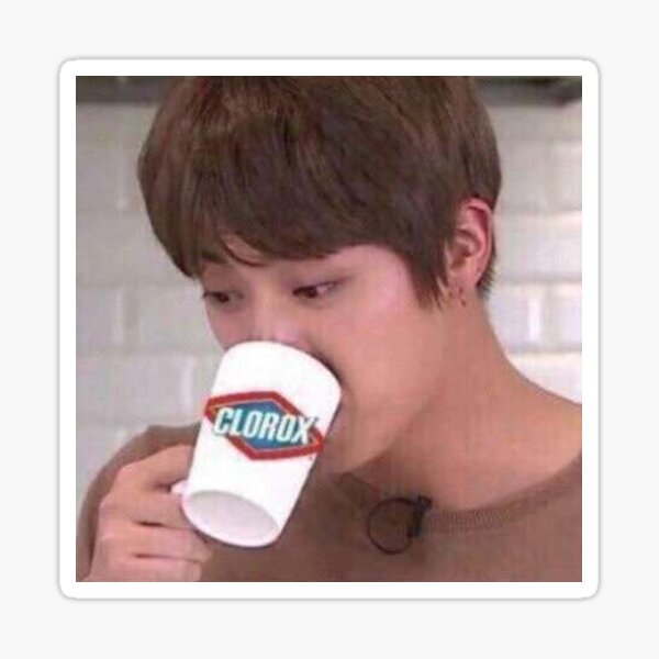 Jin Meme Sticker By Tronan Redbubble