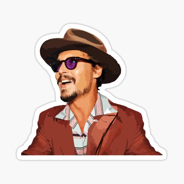 "Johnny Depp" Sticker by Rumbuss | Redbubble