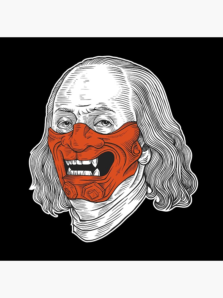 "Benjamin Franklin Devil Mask" Poster for Sale by davidx098 | Redbubble