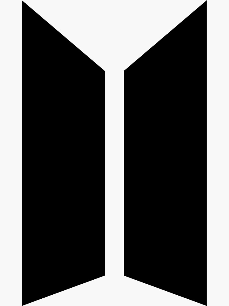 Pegatina «BTS K-pop Army Logo (Negro)» de K-Society | Redbubble