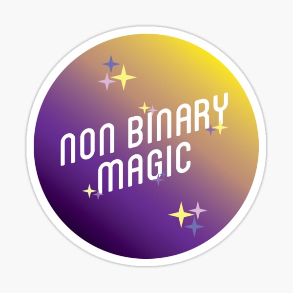 "Non binary Magic" Sticker for Sale by Bazookoidben | Redbubble