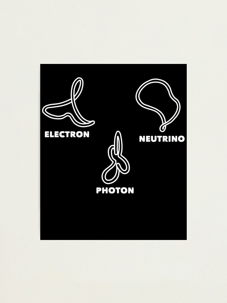 "String theory electron neutrino photon" Photographic Print by ...