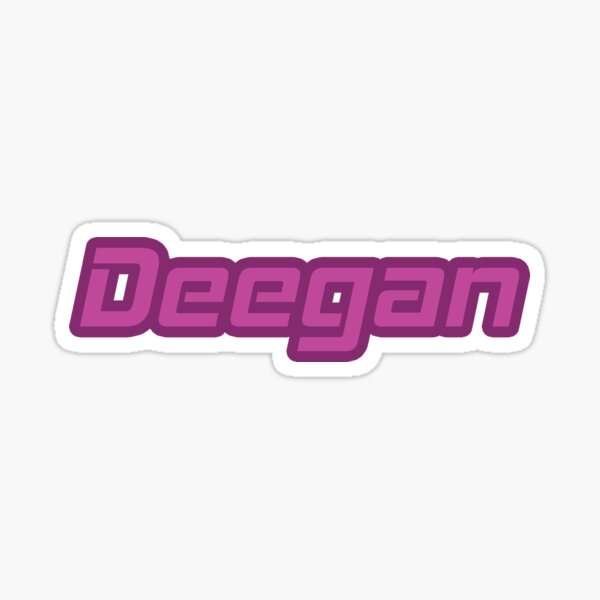 "Deegan" Sticker by rednready6 | Redbubble