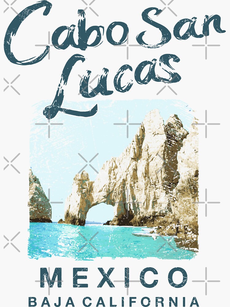 "Cabo San Lucas Mexico Vintage " Sticker for Sale by IronEcho | Redbubble