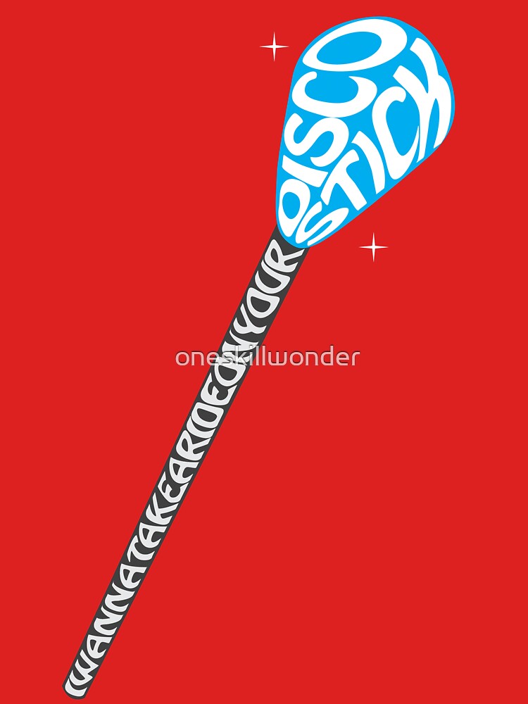 "Disco Stick" T-shirt for Sale by oneskillwonder | Redbubble | lady ...