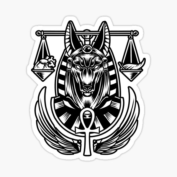 "Anubis!" Sticker for Sale by tracydixon | Redbubble