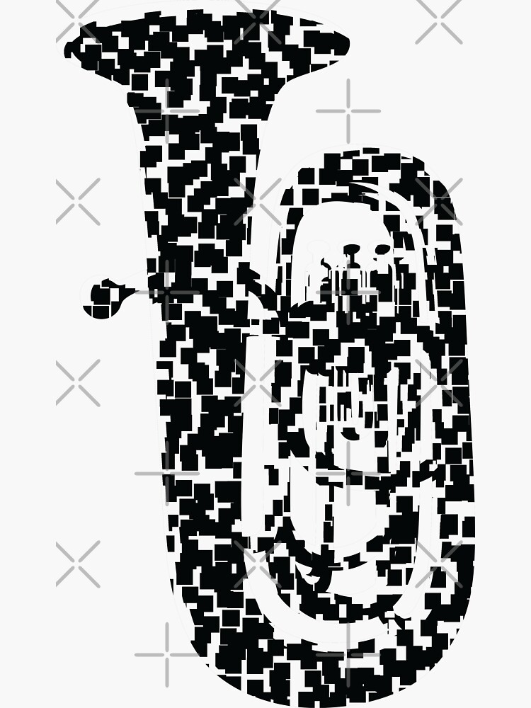 "Tuba" Sticker by lolworld | Redbubble