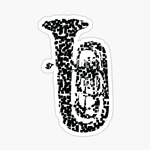 "Tuba" Sticker by lolworld | Redbubble