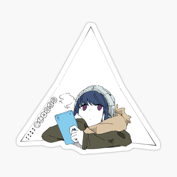 "Rin Shima Yuru Camp 2" Sticker for Sale by kanashimu | Redbubble