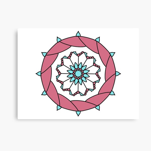12 Point Mandala Canvas Prints | Redbubble