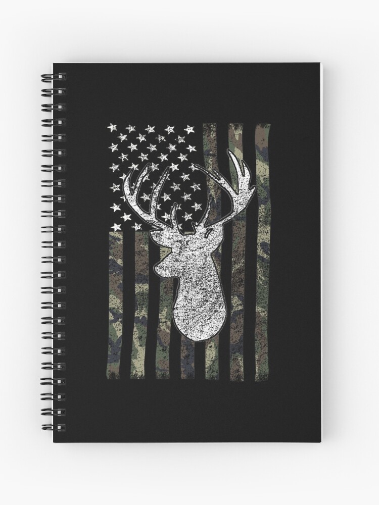 "Deer Hunting Buck Camouflage Flag" Spiral Notebook for Sale by ...