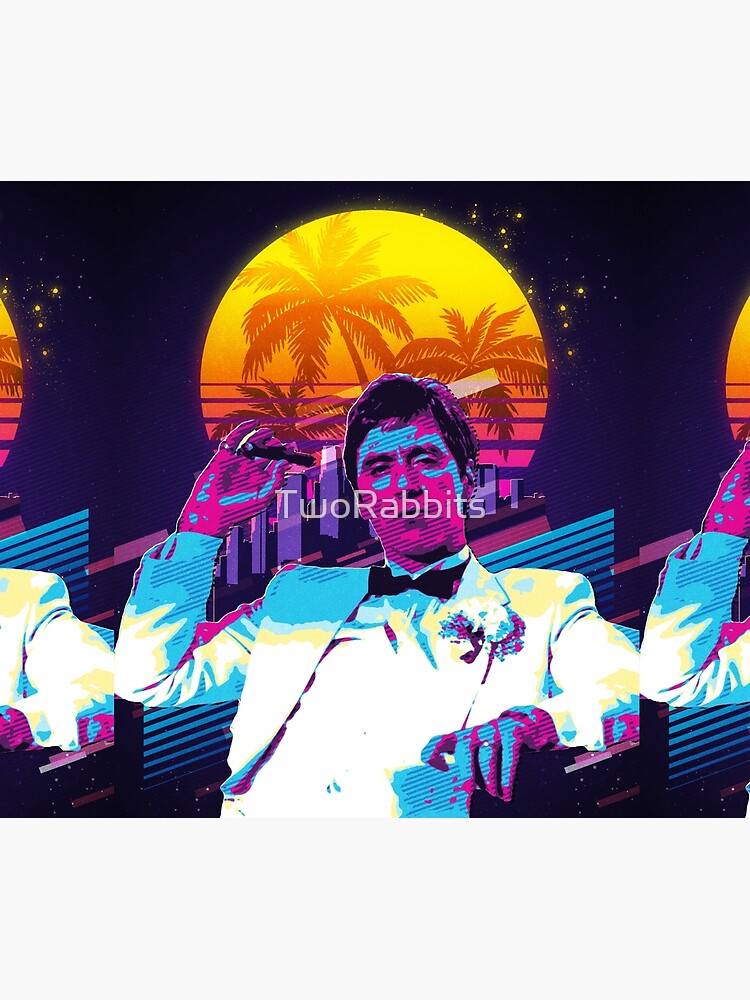 "Scarface retro art" Throw Blanket by TwoRabbits | Redbubble