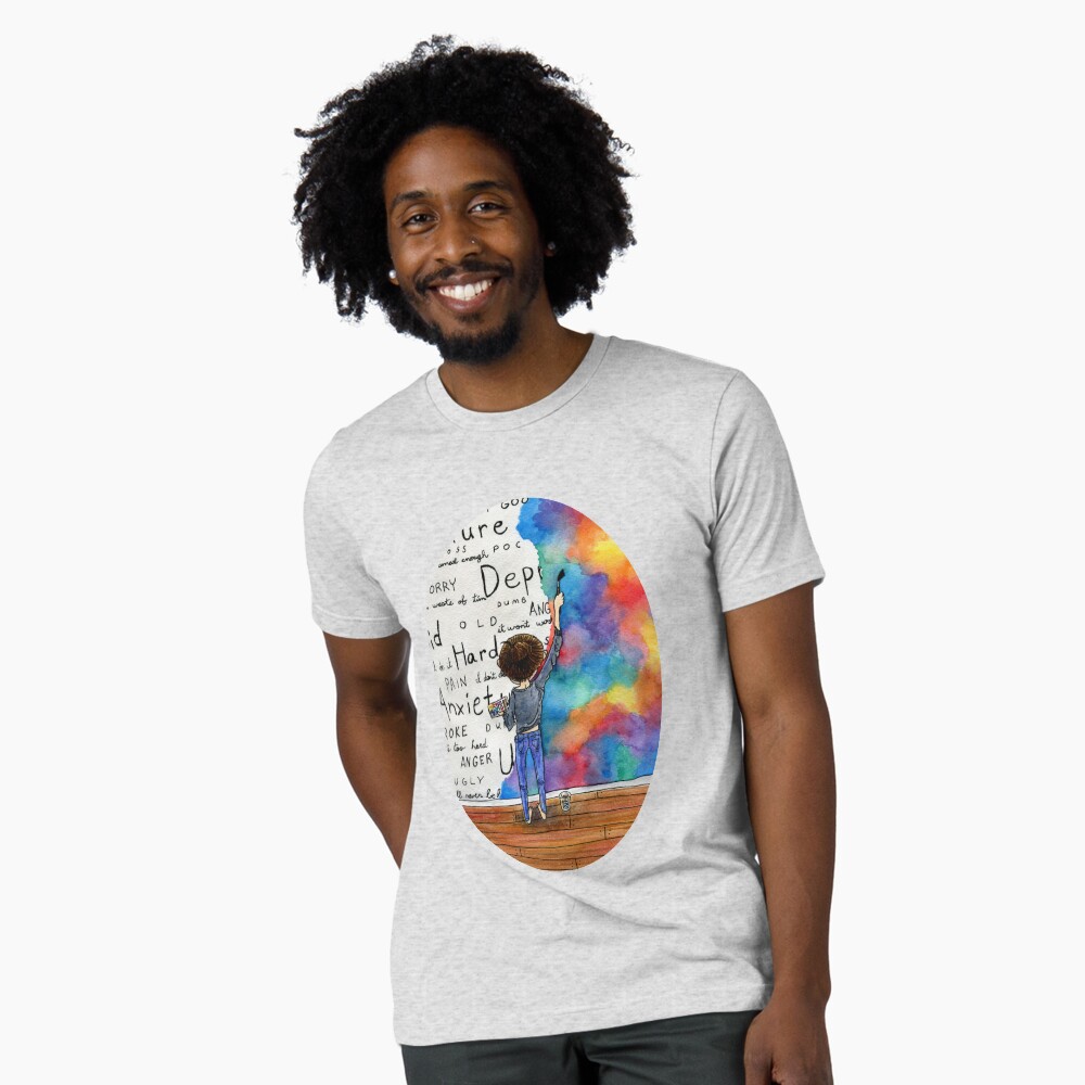 "Always Keep Fighting Watercolor Painting (2015) REVAMP" Sticker for ...