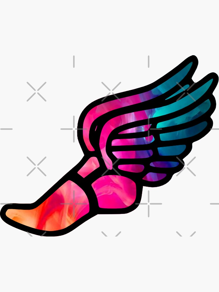 "Running Shoe - Multi Color Smoke" Sticker for Sale by AllisonDawn15 ...