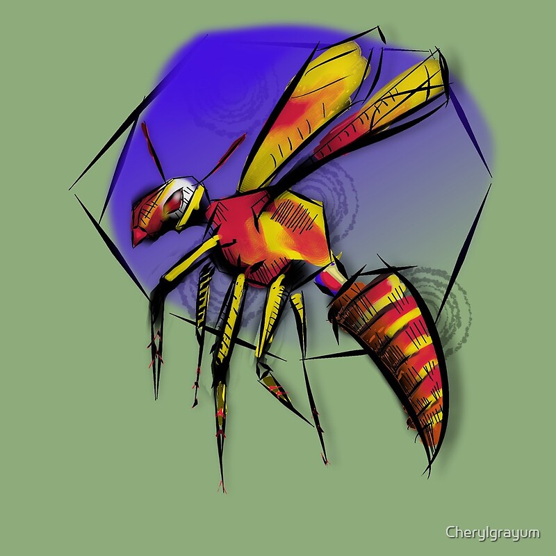 "Paper Wasp" by Cherylgrayum | Redbubble