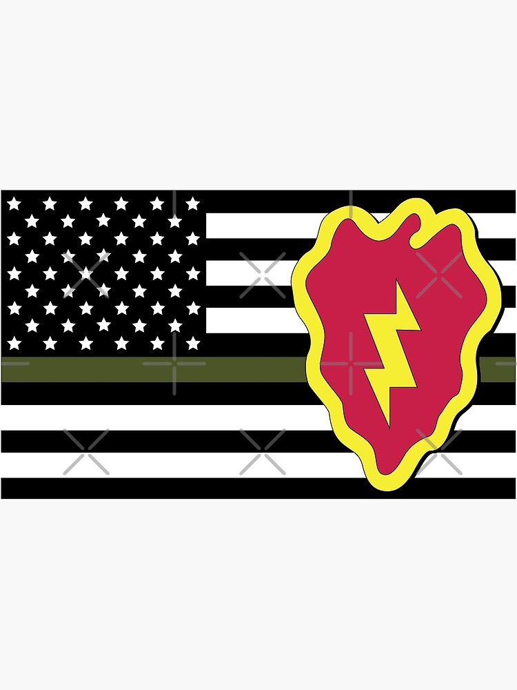 "Military Flag: Tropic Lightning " Poster by CM-PD | Redbubble