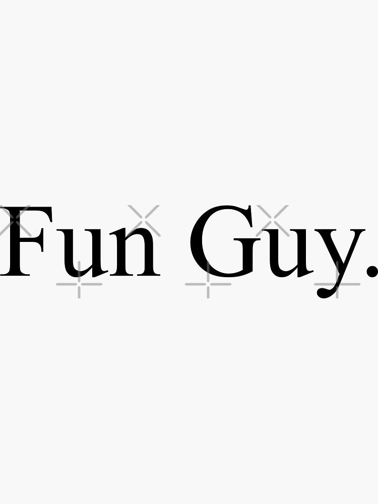 "Fun Guy" Sticker for Sale by xavierjfong | Redbubble