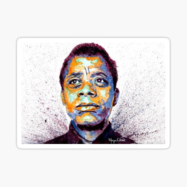 "Baldwin" Sticker for Sale by MoInTheStudio | Redbubble