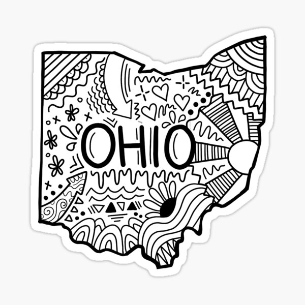 "Ohio Doodle" Sticker for Sale by Corey-Paige | Redbubble