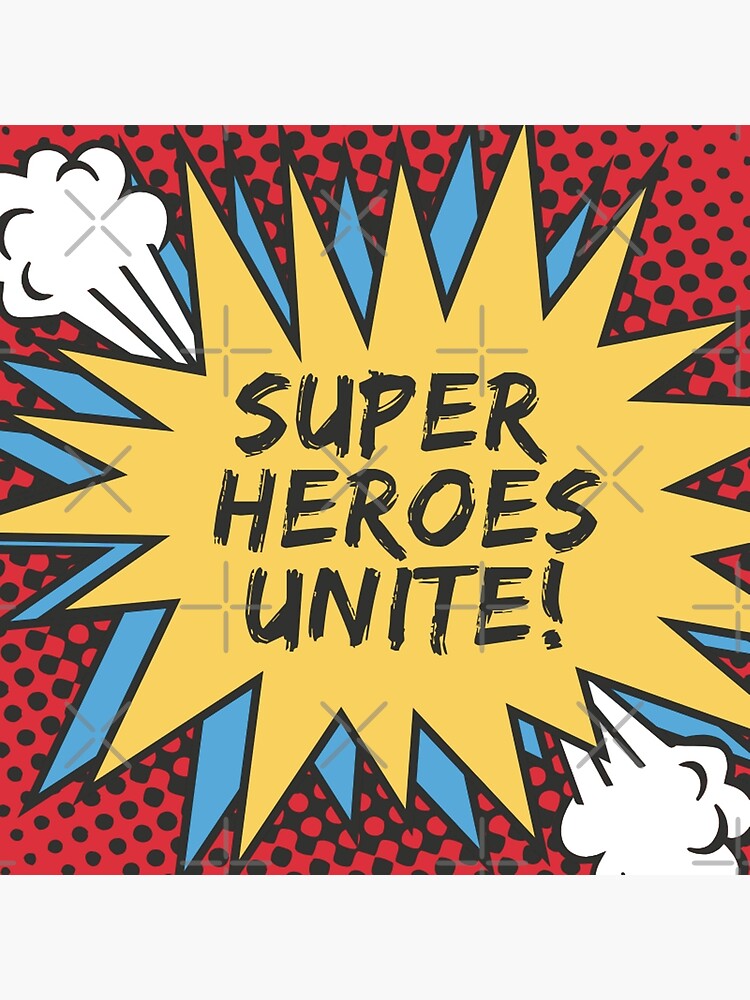 "Super Heroes Unite!" Poster by Pinkaudi | Redbubble