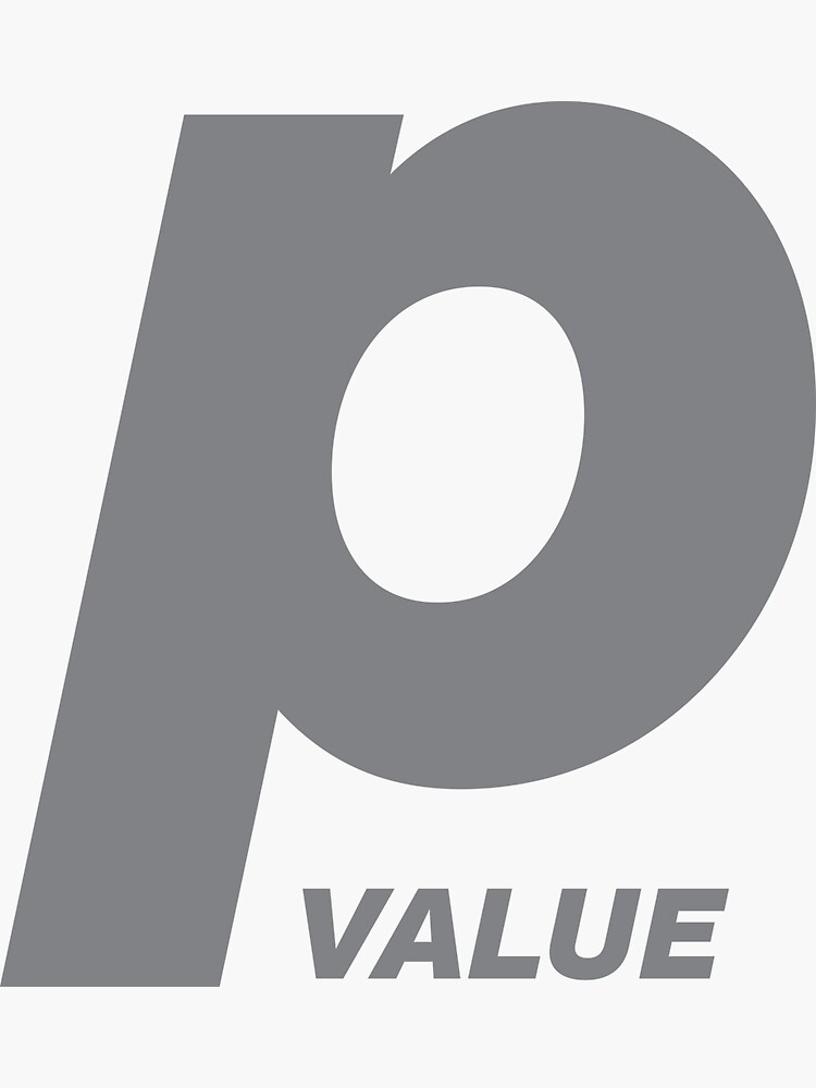 "P-Value: Statistic Significance" Sticker by baadaa | Redbubble