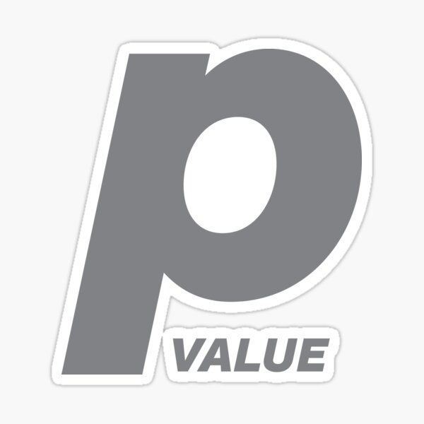 "P-Value: Statistic Significance" Sticker by baadaa | Redbubble