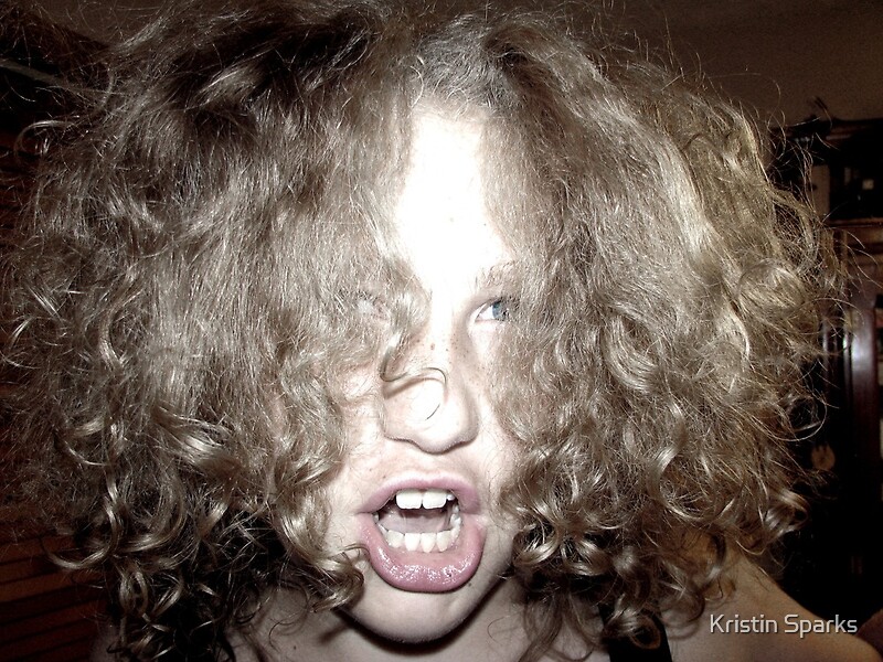 "Curly Haired Monster" by Kristin Warner | Redbubble