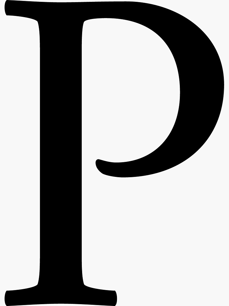 "Letter P - Roman" Sticker for Sale by aether951 | Redbubble