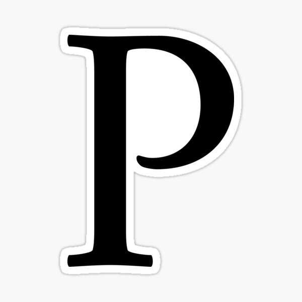 "Letter P - Roman" Sticker for Sale by aether951 | Redbubble