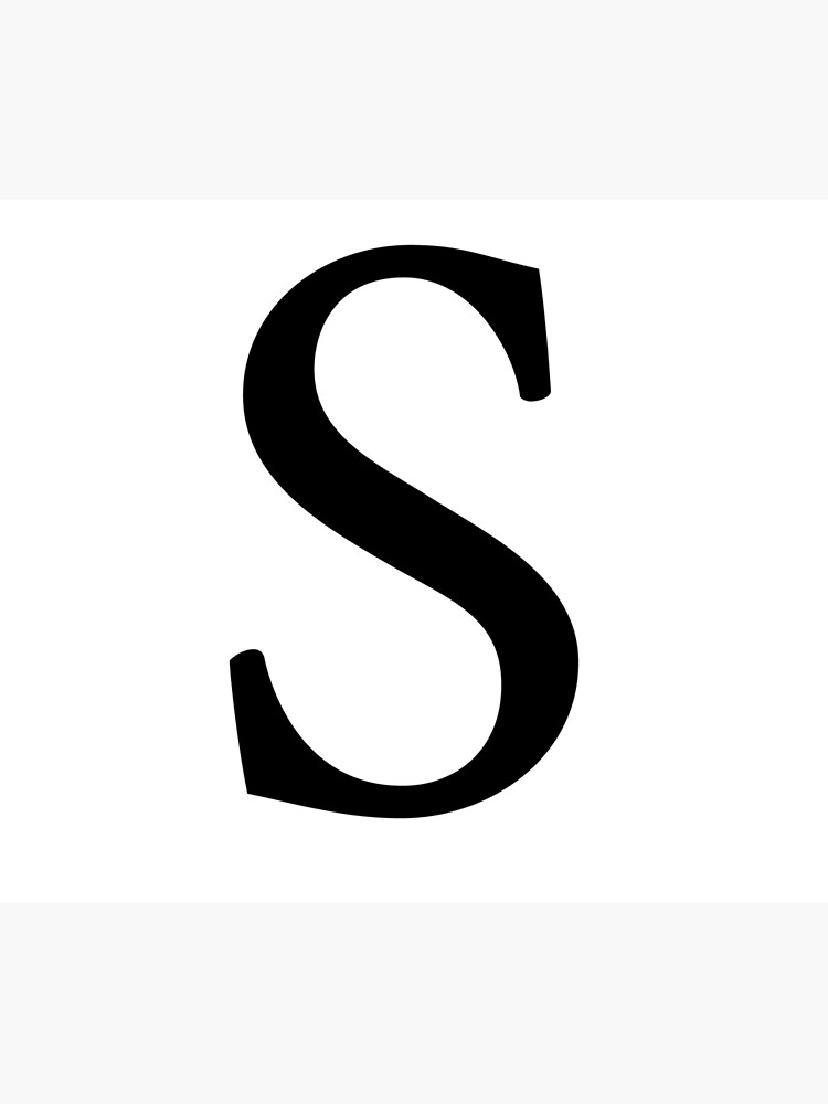 "Letter S - Roman" Poster for Sale by aether951 | Redbubble