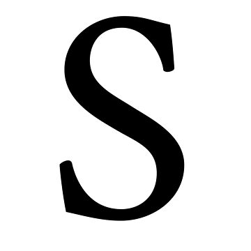 "Letter S - Roman" Poster for Sale by aether951 | Redbubble