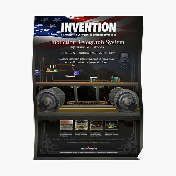 "African-American Inventions: Induction Telegraph System" Poster for ...