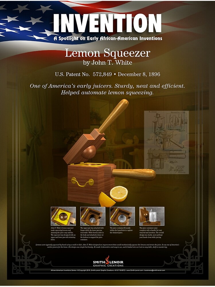 "African-American Inventions: Lemon Squeezer" Art Print by slgraphicstn ...