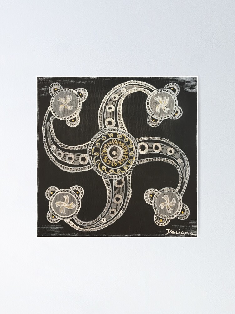 "Dacian Swastika " Poster by ArtDaciana | Redbubble