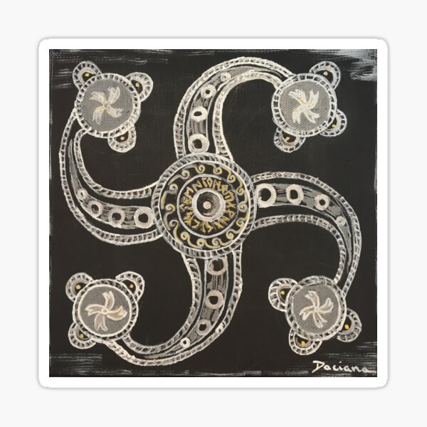"Dacian Swastika " Sticker for Sale by ArtDaciana | Redbubble